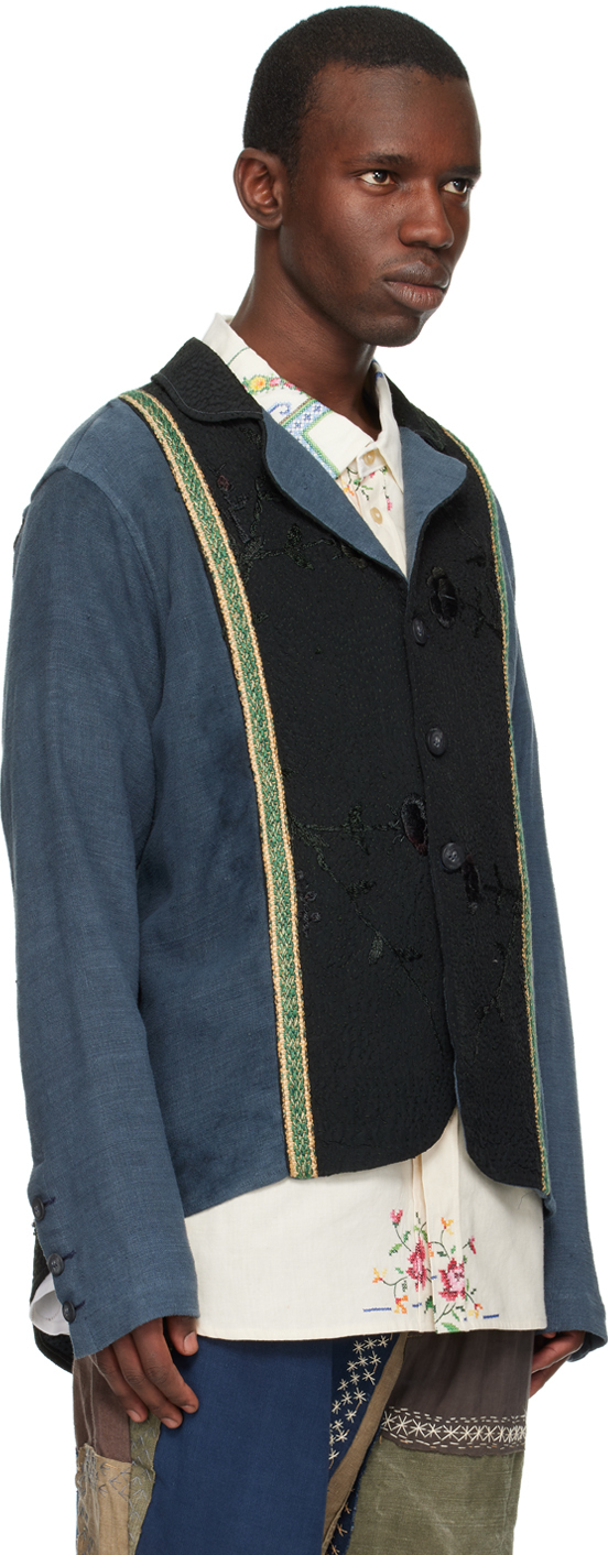 By Walid Navy Wilde Jacket By Walid