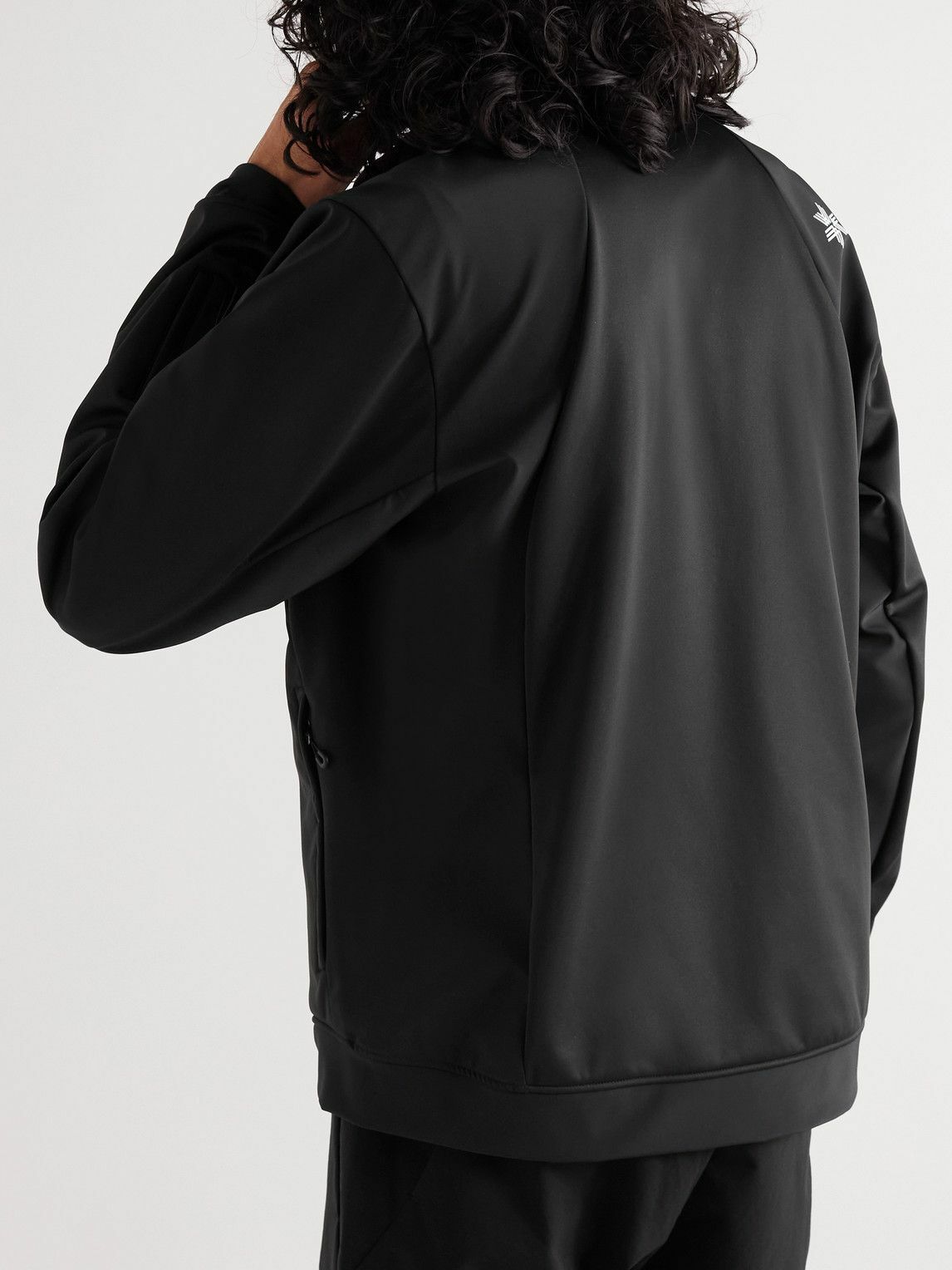 Goldwin - Logo-Print Hooded Ski Jacket - Black Goldwin