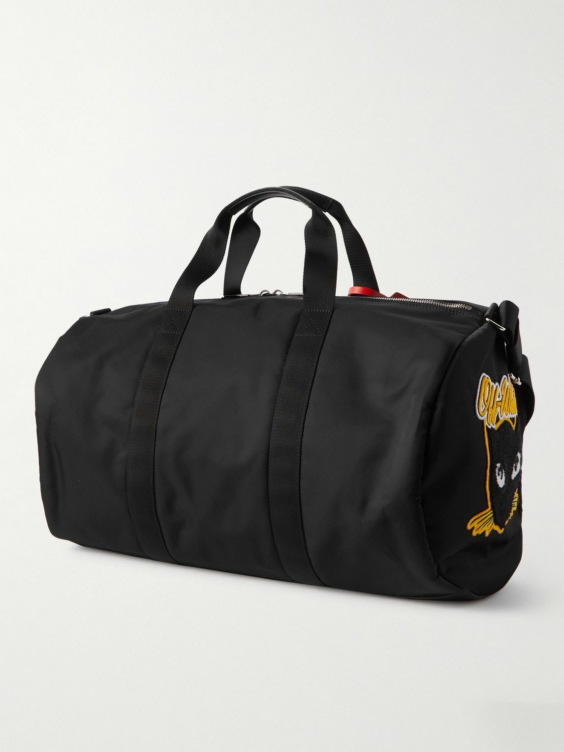 Off-White - Hard Core Logo-Appliquéd Shell Duffle Bag Off-White