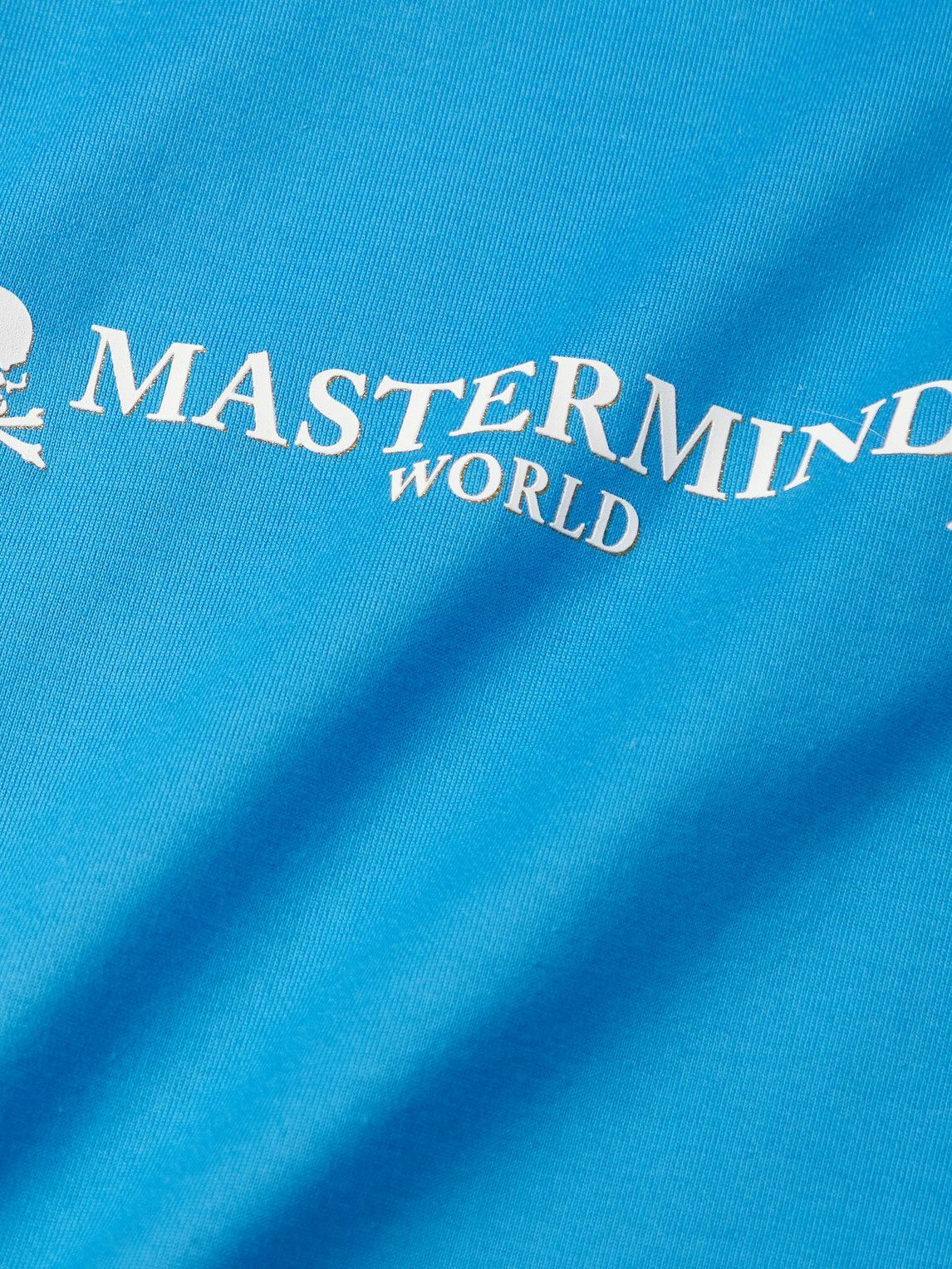 Mastermind World - Glittered Logo-Print Cotton-Jersey T-Shirt - Blue ...