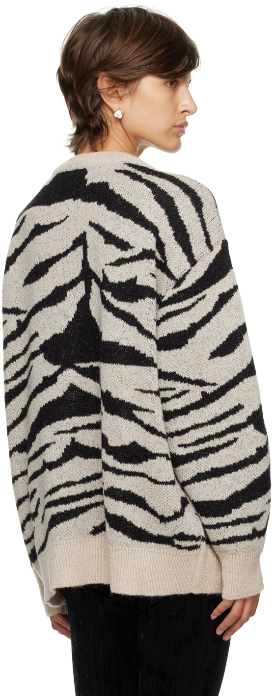 lesugiatelier Beige Tiger Cardigan lesugiatelier