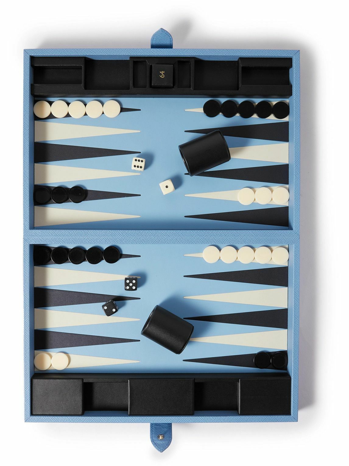 Smythson - Panama Textured-Leather Backgammon Set Smythson