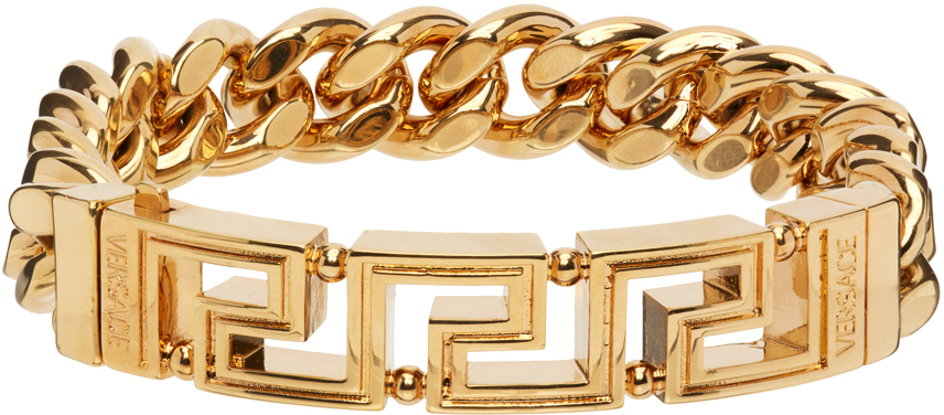 Versace Gold Greca Chain Bracelet Versace