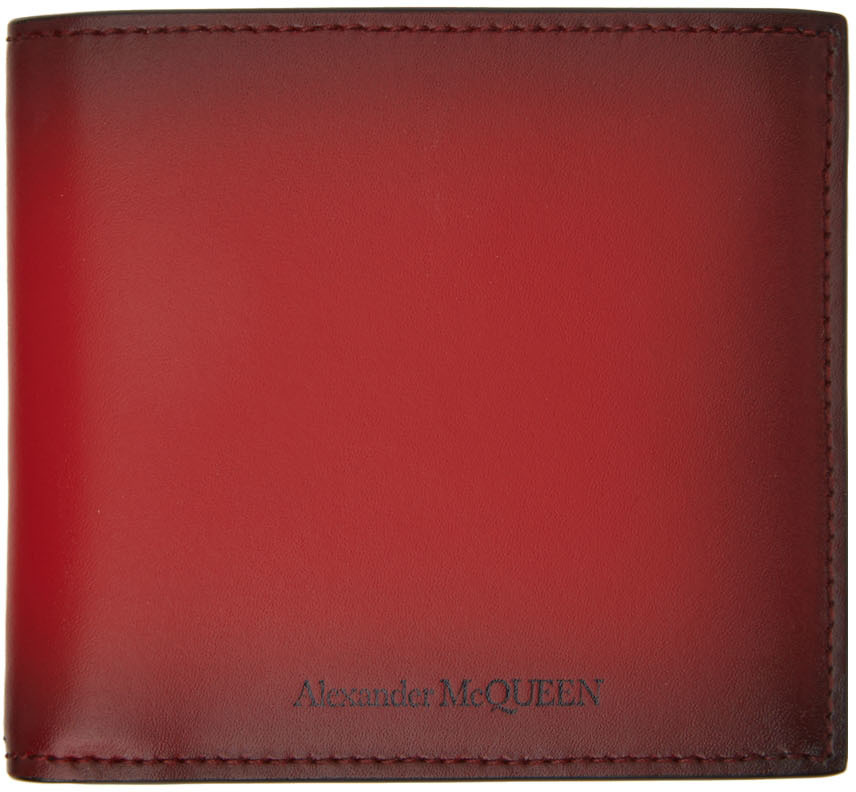 Alexander McQueen Red Bifold Wallet Alexander McQueen