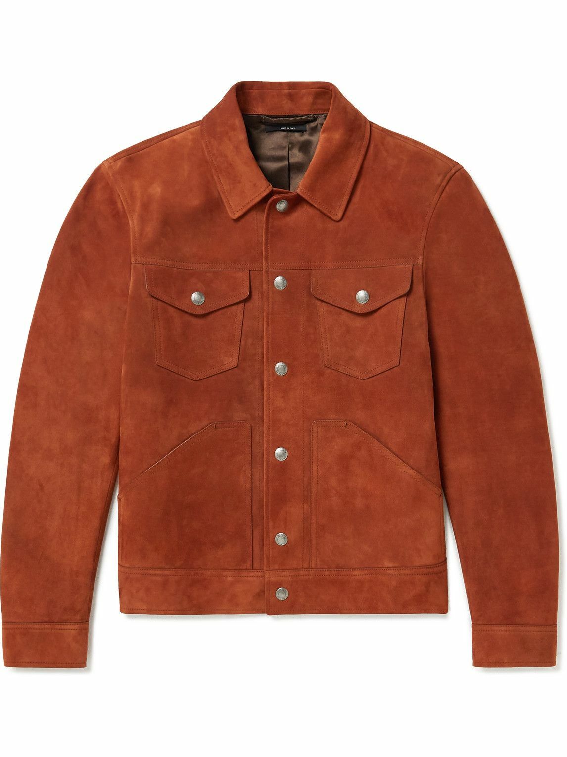 TOM FORD - Slim-Fit Suede Jacket - Red TOM FORD