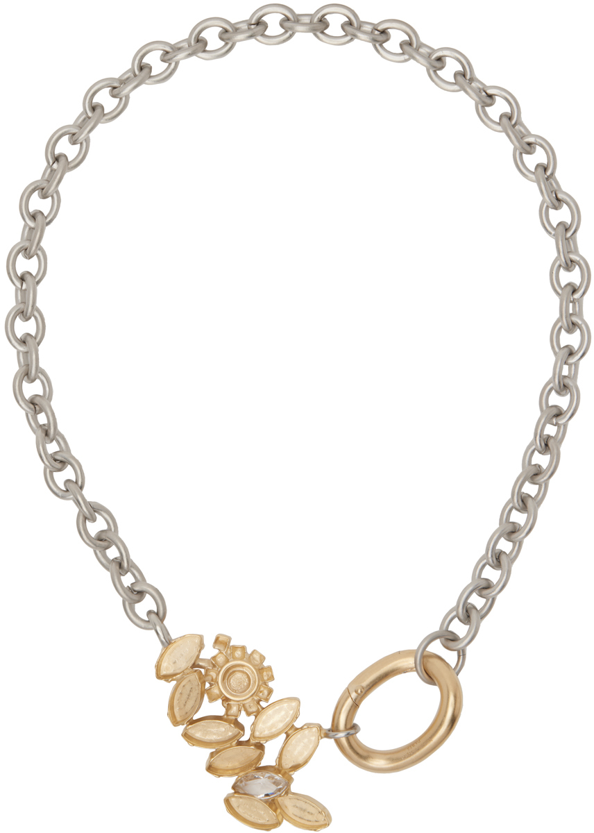 Maison Margiela Gold Graphic Necklace Maison Margiela