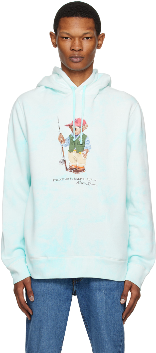 Polo Ralph Lauren Blue Polo Bear Hoodie Polo Ralph Lauren