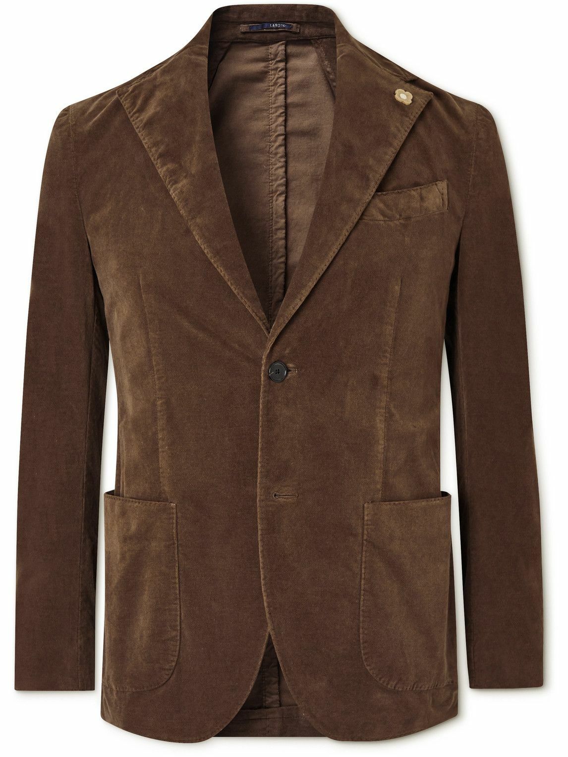 Lardini - Velvet Blazer - Brown Lardini