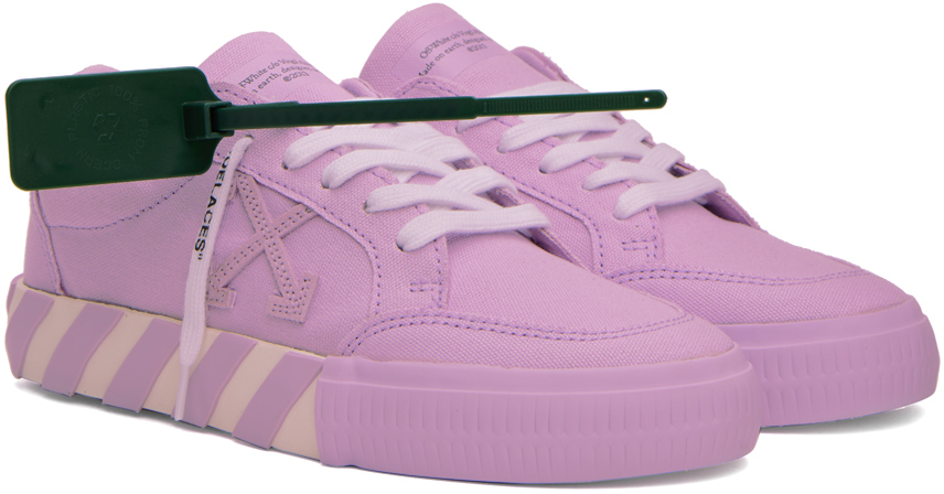 Off-White Purple Low Vulcanized Sneakers Off-White