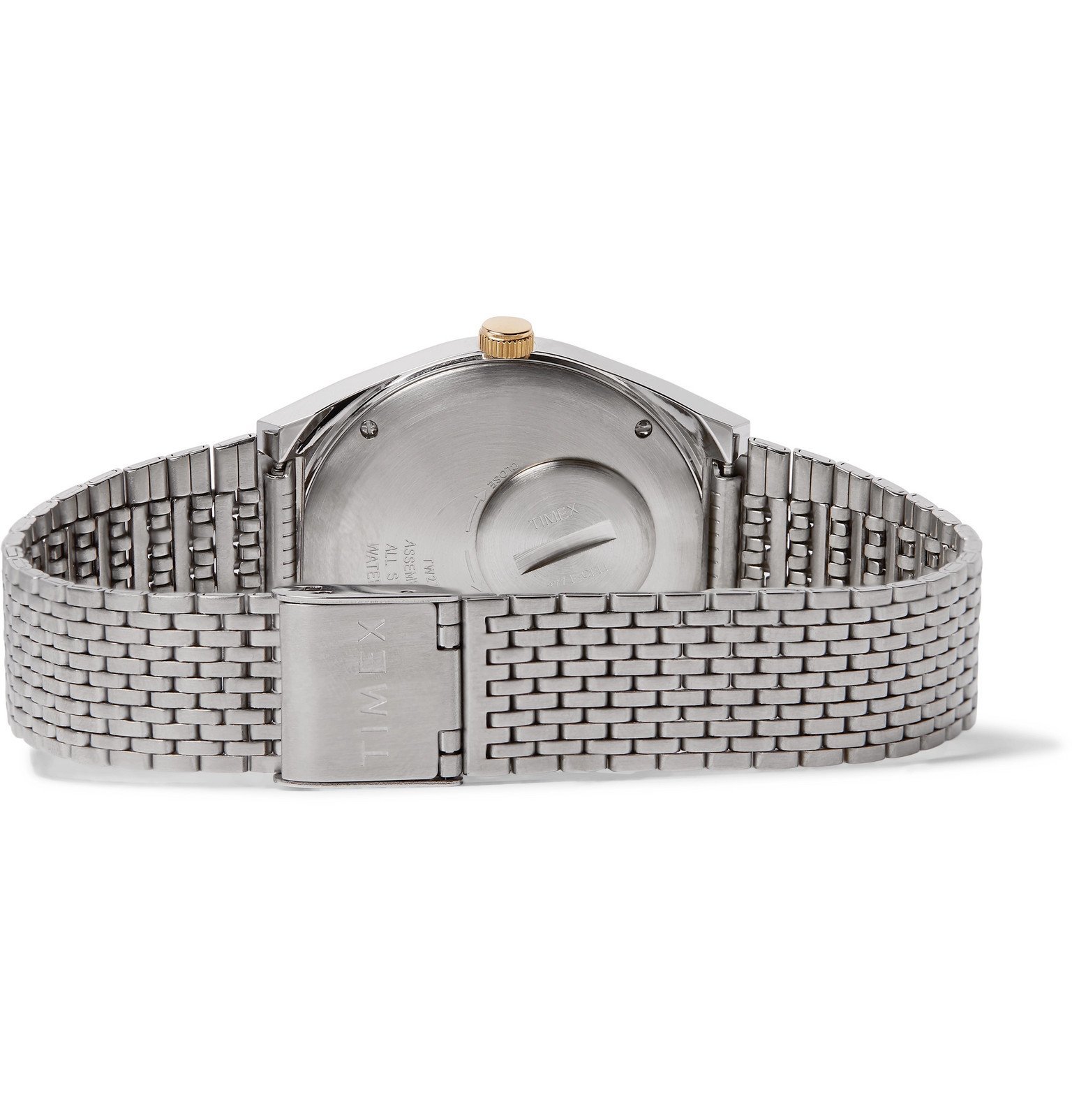 Timex - Q Timex Reissue Falcon Eye 38mm Stainless Steel Watch - Blue Timex