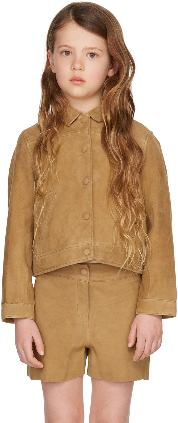 Bonpoint Kids Tan Astrid Jacket Bonpoint