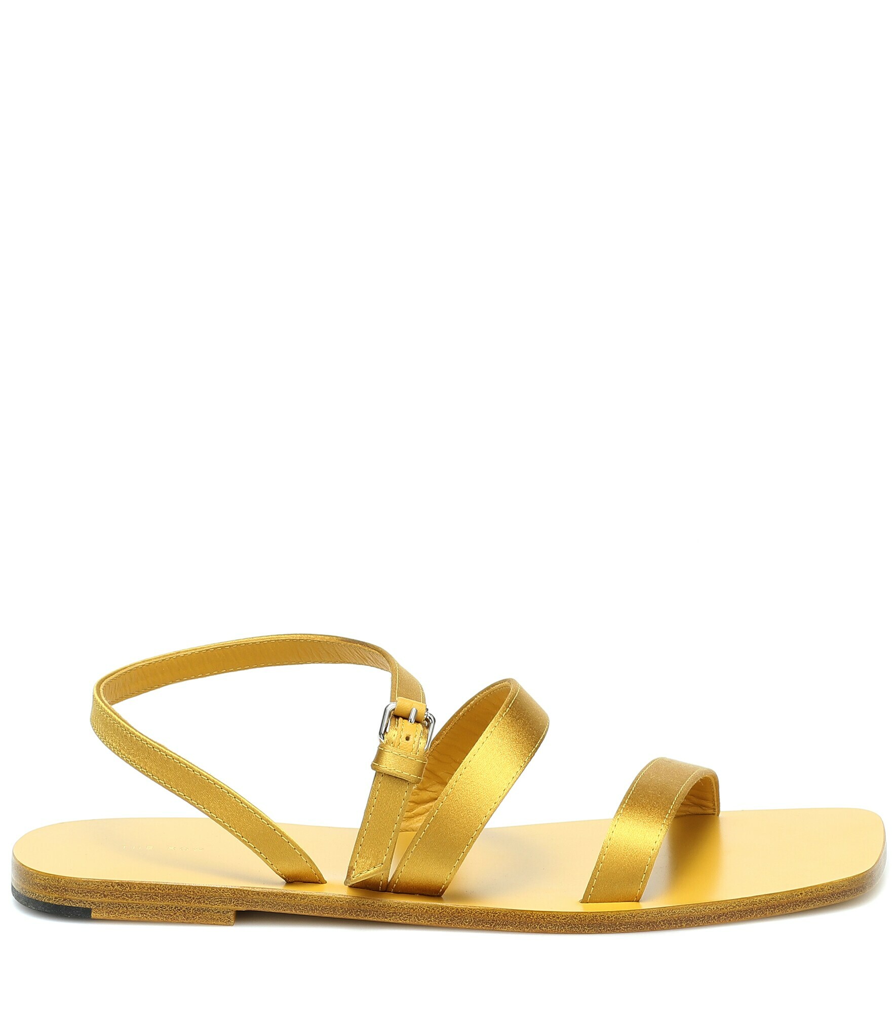 The Row - Flat Wedge satin sandals The Row