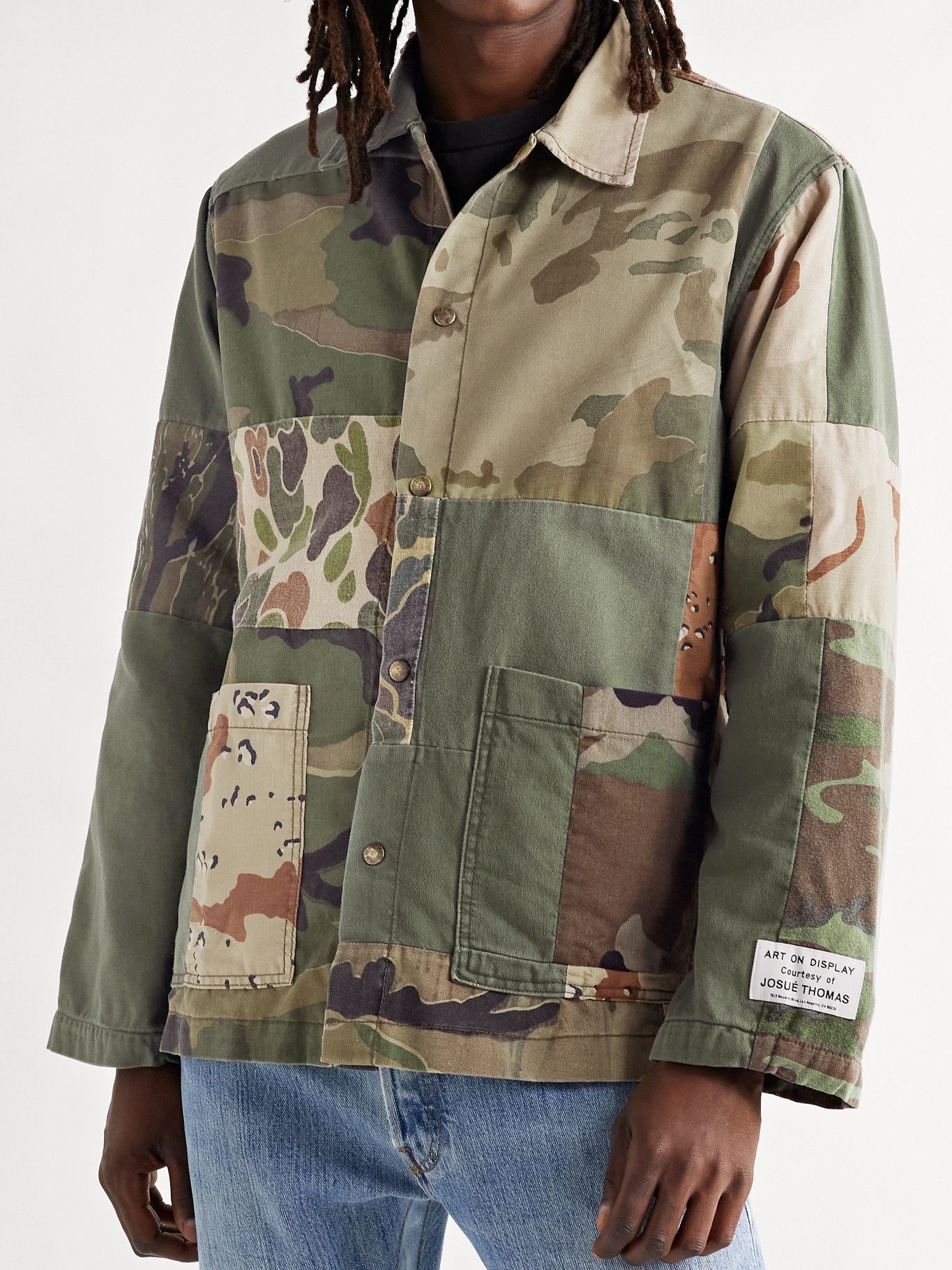 Gallery Dept. - Patchwork Camouflage-Print Cotton-Twill Chore Jacket ...