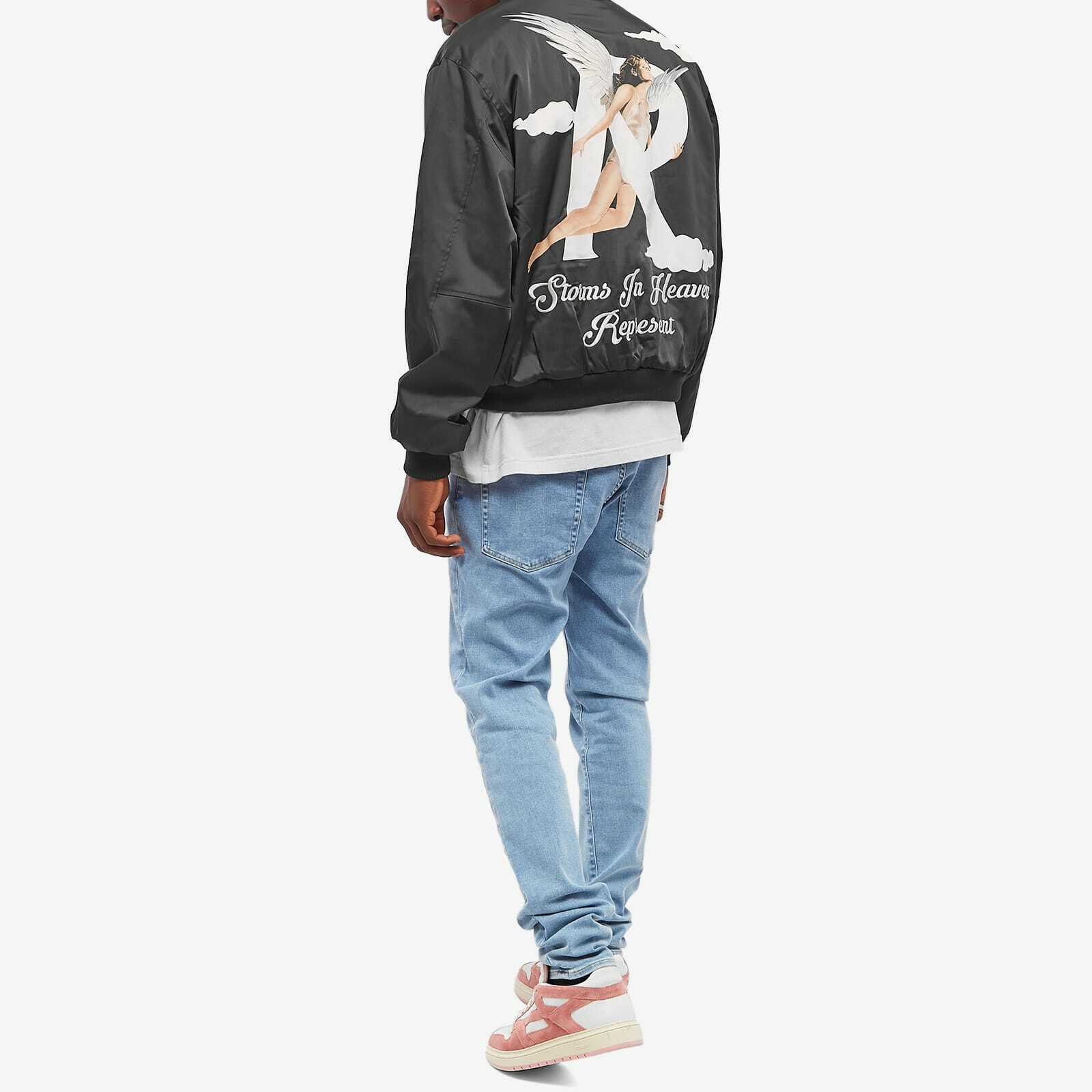 Represent Men's Storms In Heaven Souvenir Bomber Jacket in Jet Black ...