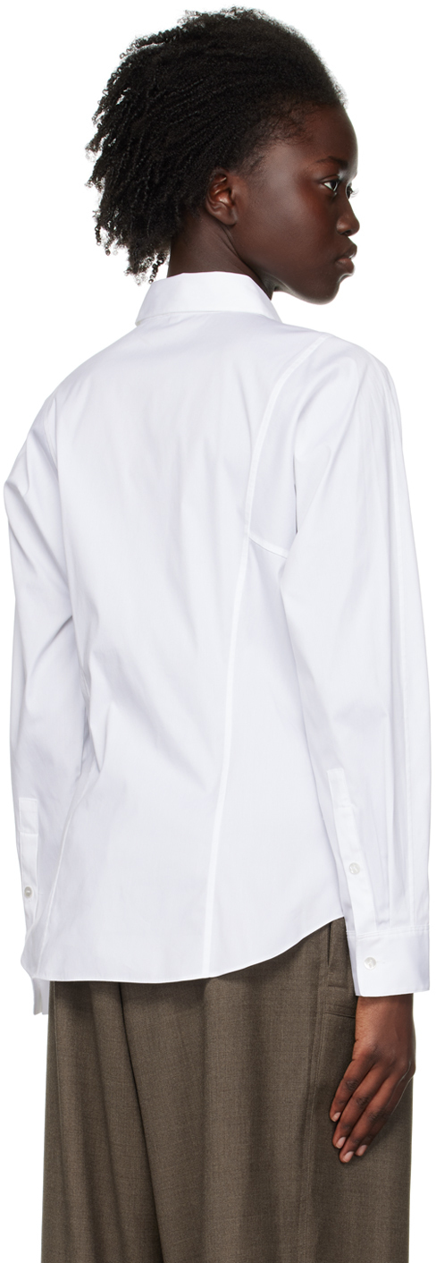 Theory White Cinched Shirt Theory