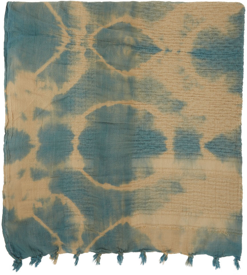 Nicholas Daley Blue Tie-Dye Scarf Nicholas Daley