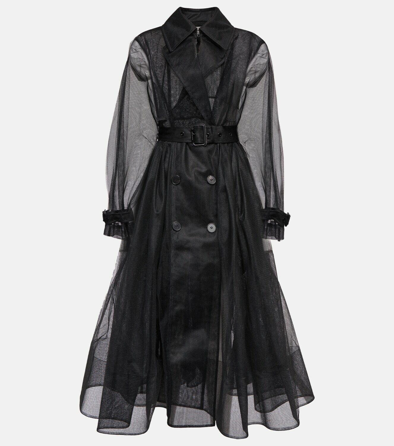 Alexander McQueen - Exploded pleated tulle trench coat Alexander McQueen