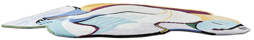 Curves by Sean Brown Multicolor 'The Dream' Fine Art Rug Curves by Sean ...