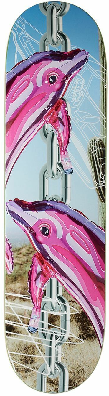 Call me 917 Pink Alex Olson Dolphin Skateboard Deck Call Me 917