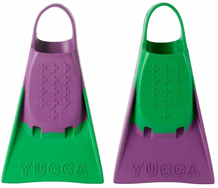 Yucca Fins Purple & Green Ultra Soft Flex Flippers