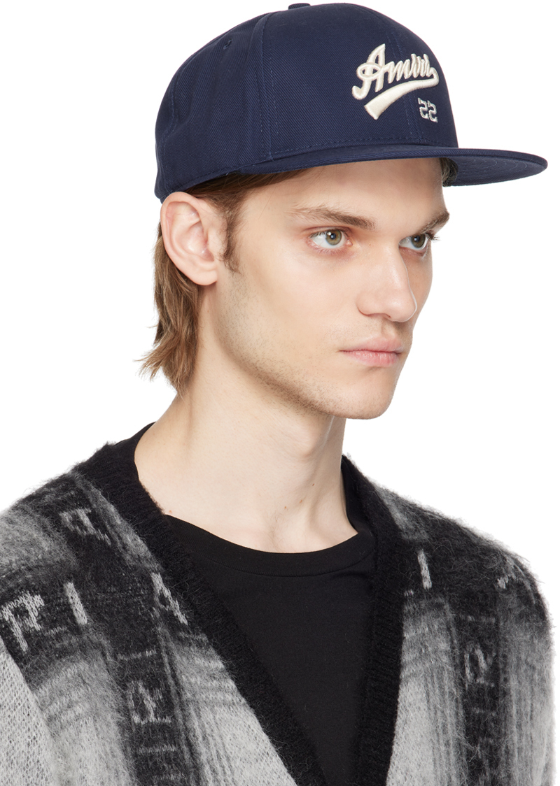 AMIRI Indigo 'Amiri 22' Fitted Cap Amiri