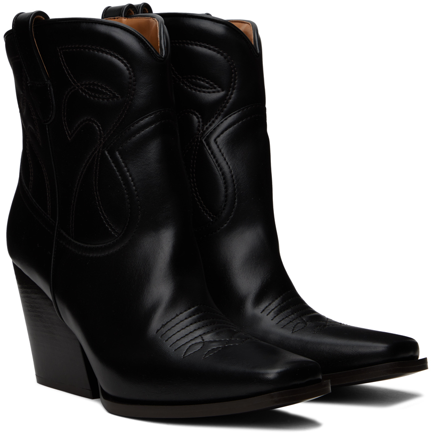 Stella McCartney Black Cowboy Ankle Boots Stella McCartney