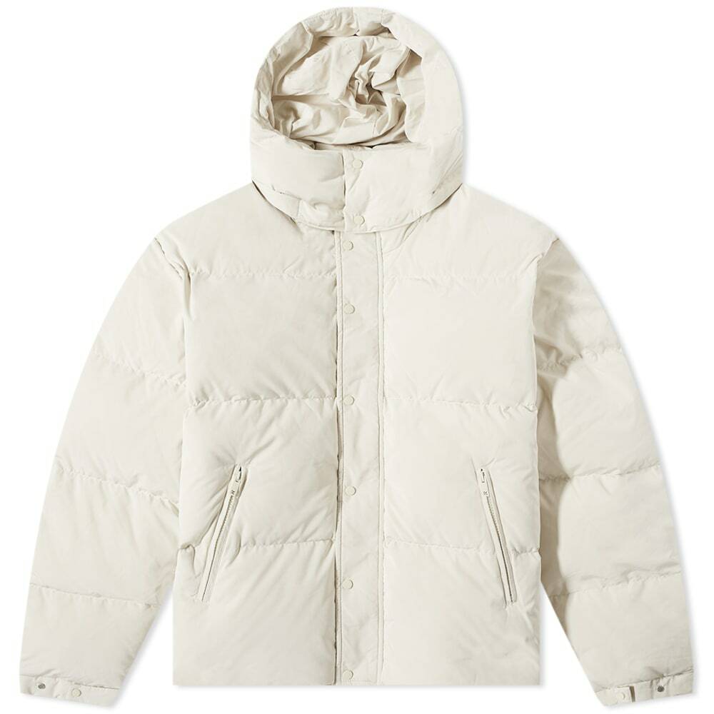 Represent Men's Nylon Hooded Puffer Jacket in Bone Represent