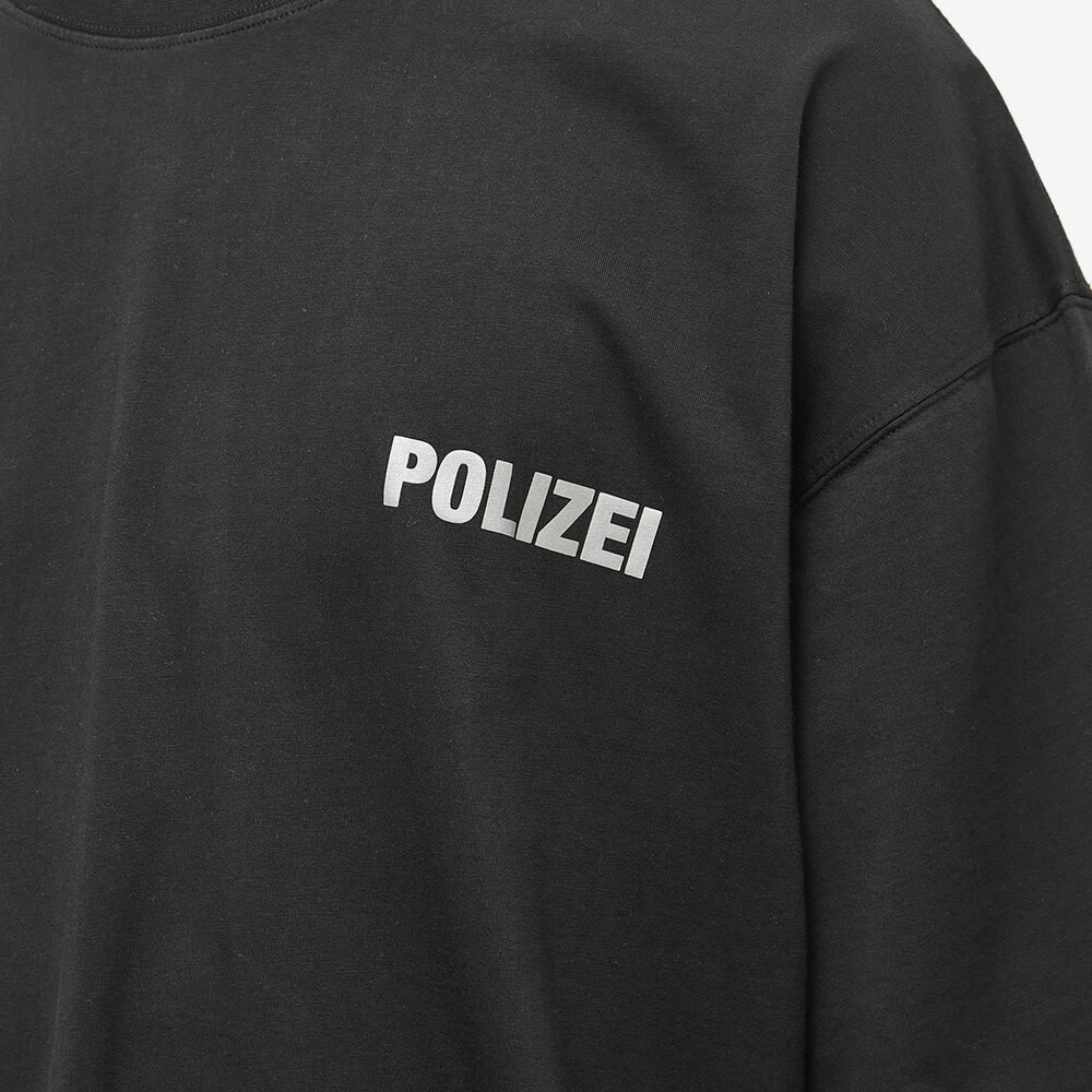 Vetements Men's Polizei T-Shirt in Black Vetements