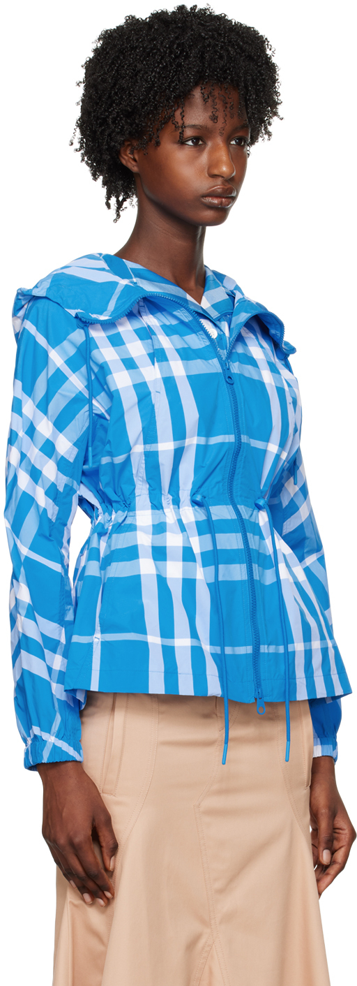 Burberry Blue Check Jacket Burberry