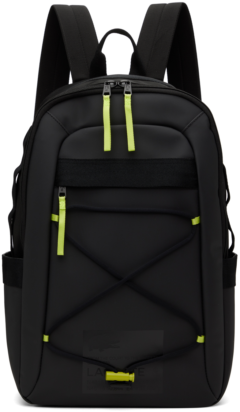 Lacoste Black Water-Repellent Backpack Lacoste