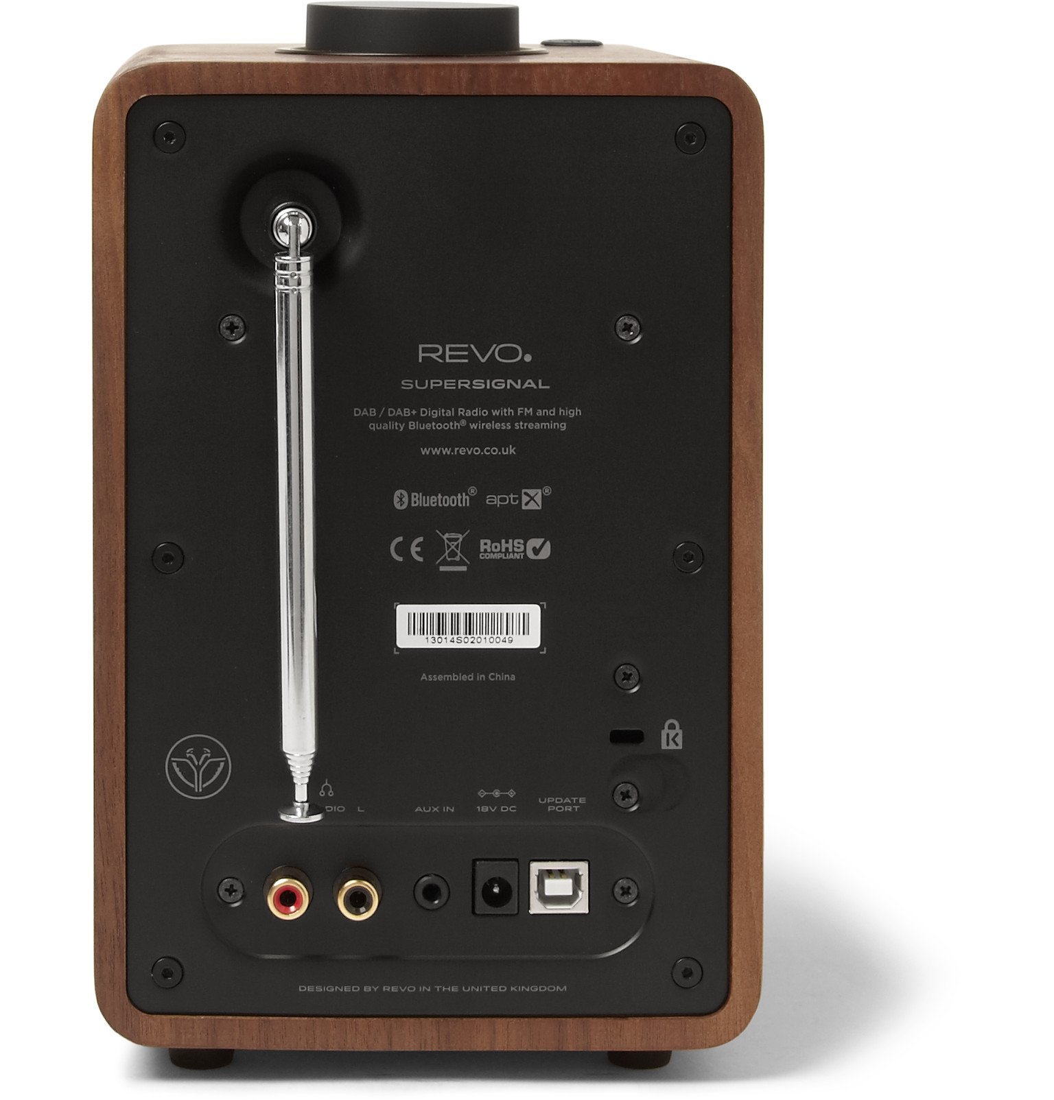 Revo - SuperSignal Walnut and Aluminium Digital Radio - Brown Revo