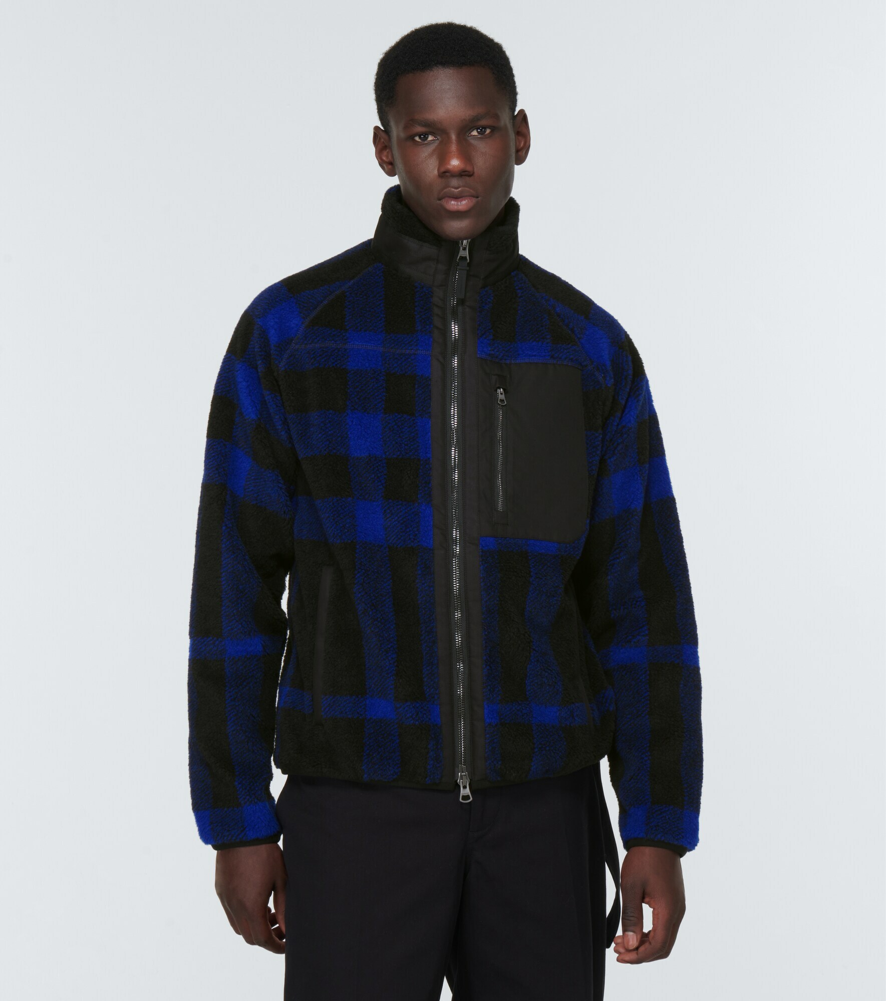 Burberry - Checked fleece jacket Burberry