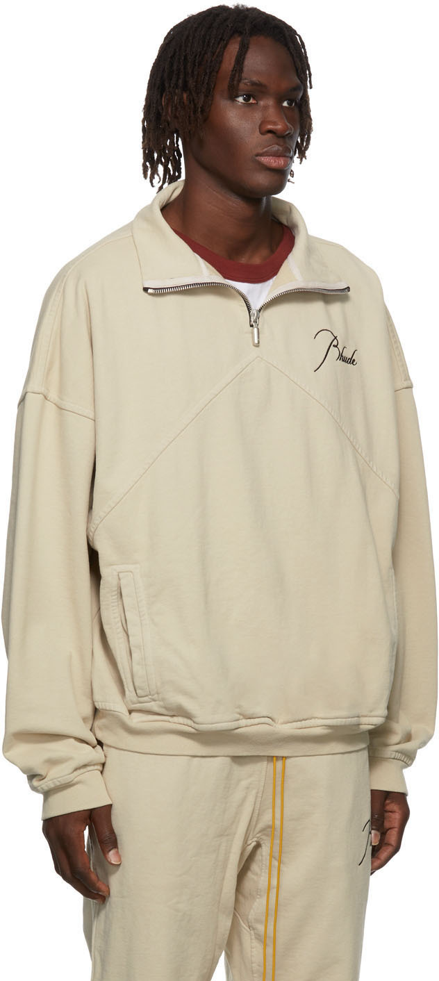 Rhude Embroidered Quarter-Zip Sweater Rhude