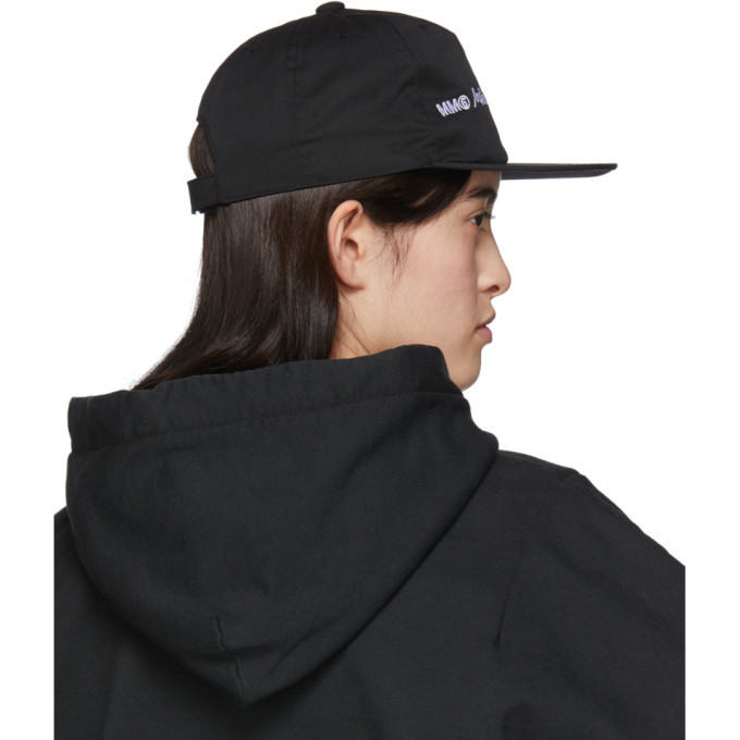 MM6 Maison Margiela Black Logo Cap MM6 Maison Margiela