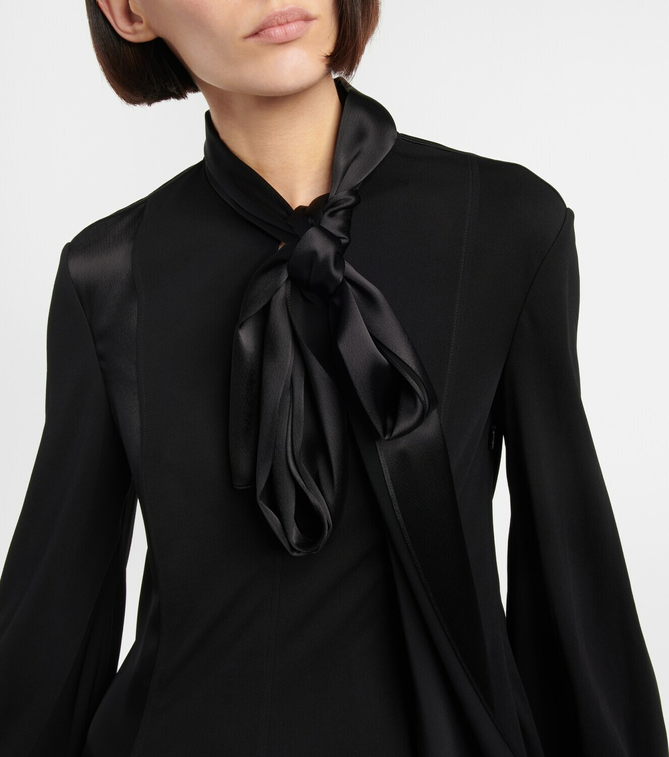 Loewe - Lavaliere satin dress Loewe
