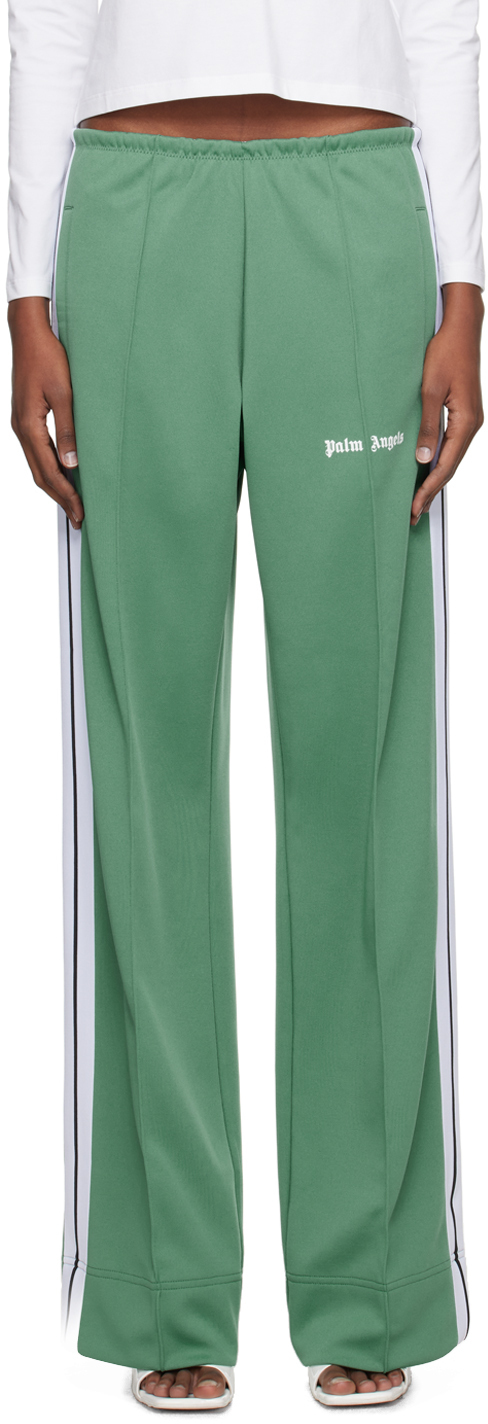 Palm Angels Green Loose Lounge Pants Palm Angels