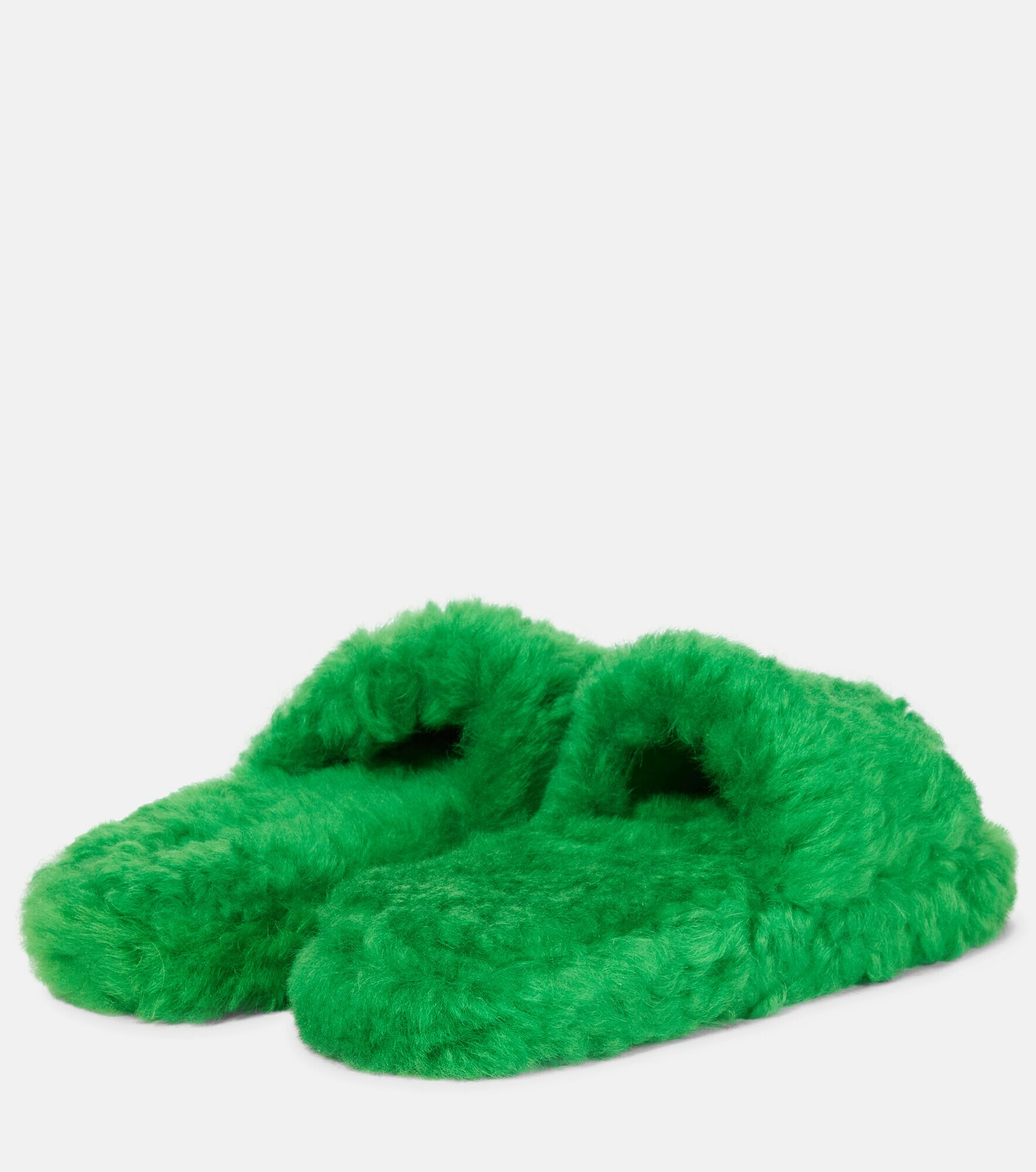 Bottega Veneta - Resort Teddy shearling slides Bottega Veneta