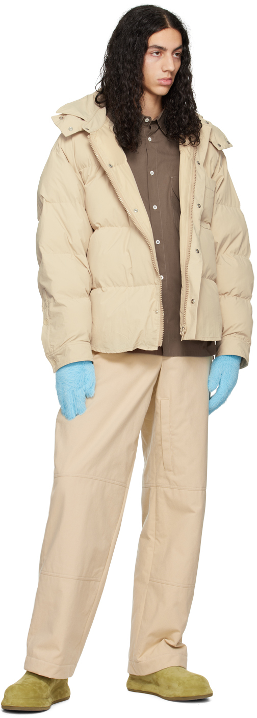 Jacquemus Beige Le Papier 'La Doudoune Chemise' Puffer Jacket Jacquemus