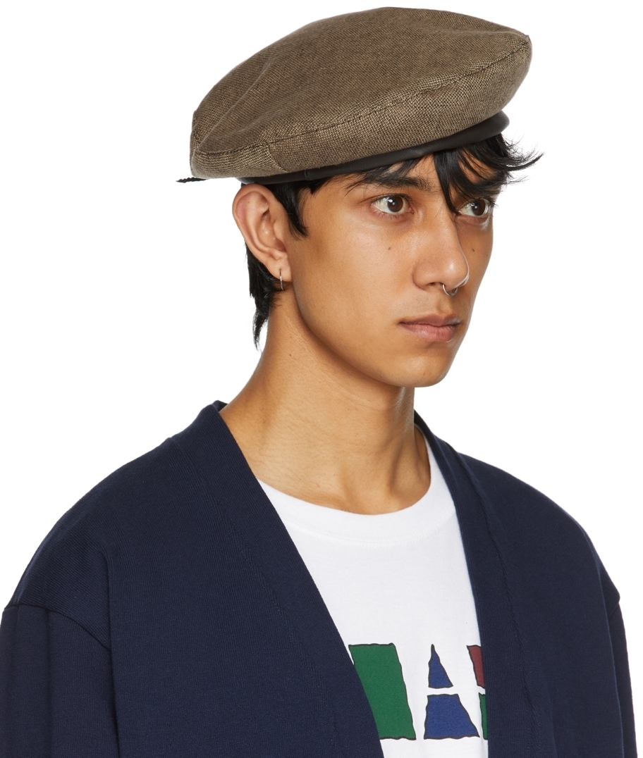 Noah Brown Linen Beret Noah NYC