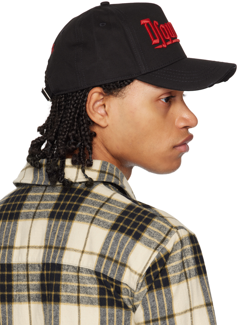 Dsquared2 Black Gothic Cap Dsquared2