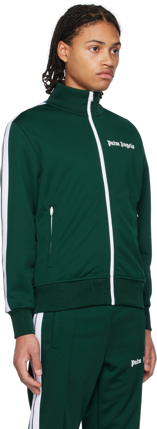 Palm Angels Green Classic Track Jacket Palm Angels