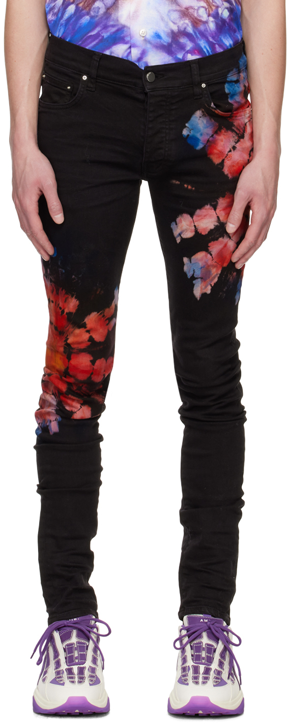 AMIRI Black Tie-Dye Jeans Amiri