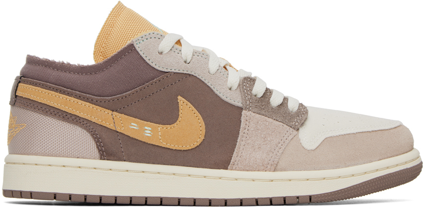 Nike Jordan Brown & Gold-Tone Air Jordan 1 Low SE Craft Sneakers Nike ...