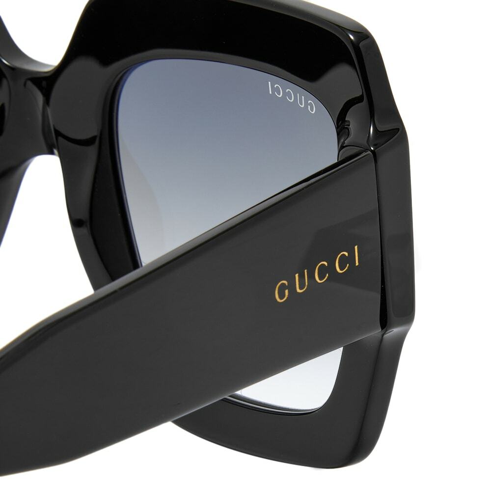 Gucci Women's Eyewear GG1111S Bio Acetate Sunglasses in Black/Grey Gucci