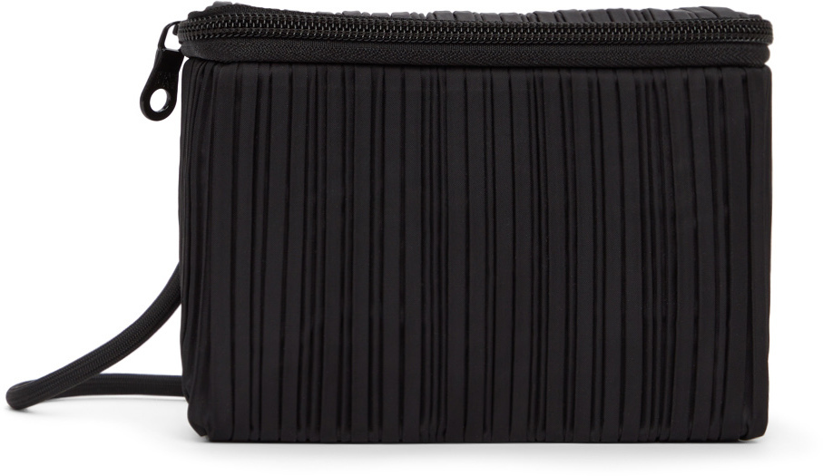 Pleats Please Issey Miyake Black Small Box Pleats Bag Pleats Please ...