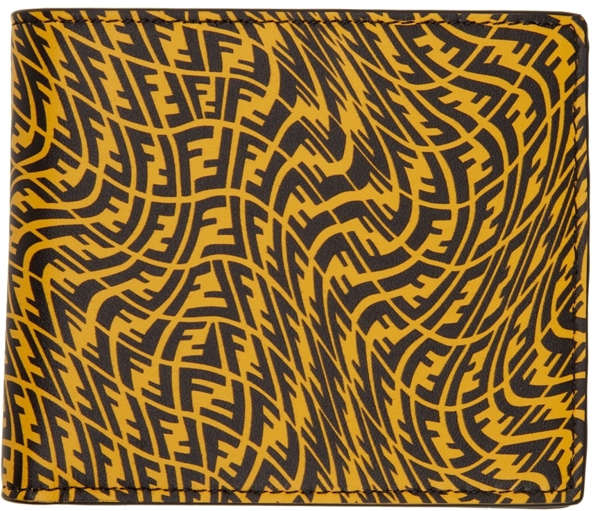 Fendi Yellow FF Vertigo Bifold Wallet Fendi
