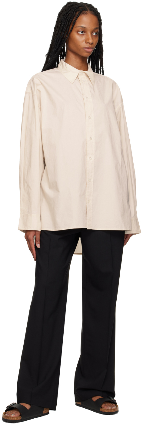 6397 Beige Oversized Shirt 6397