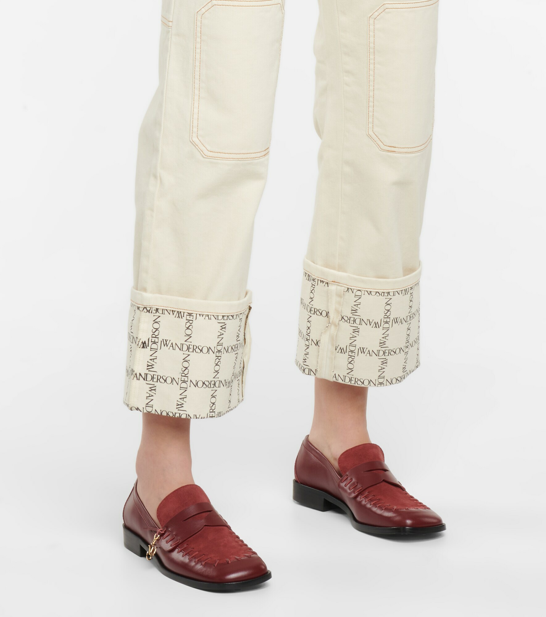 JW Anderson - Stitch leather loafers JW Anderson