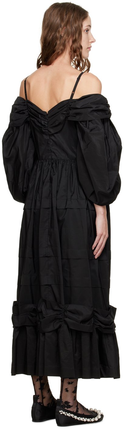 Simone Rocha Black Tiered Maxi Dress Simone Rocha