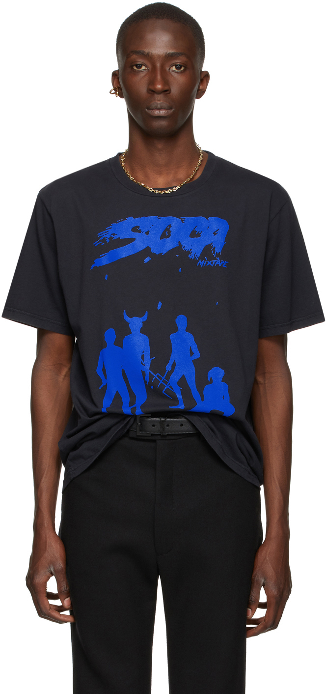 Maximilian Black 'Soca' Print T-Shirt Maximilian Mogg